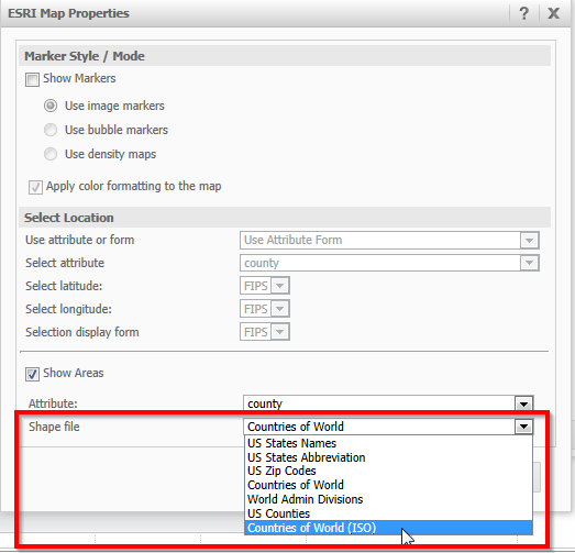 KB202940: How to use ISO country codes with ESRI web maps using MicroStrategy Web 9.4.1