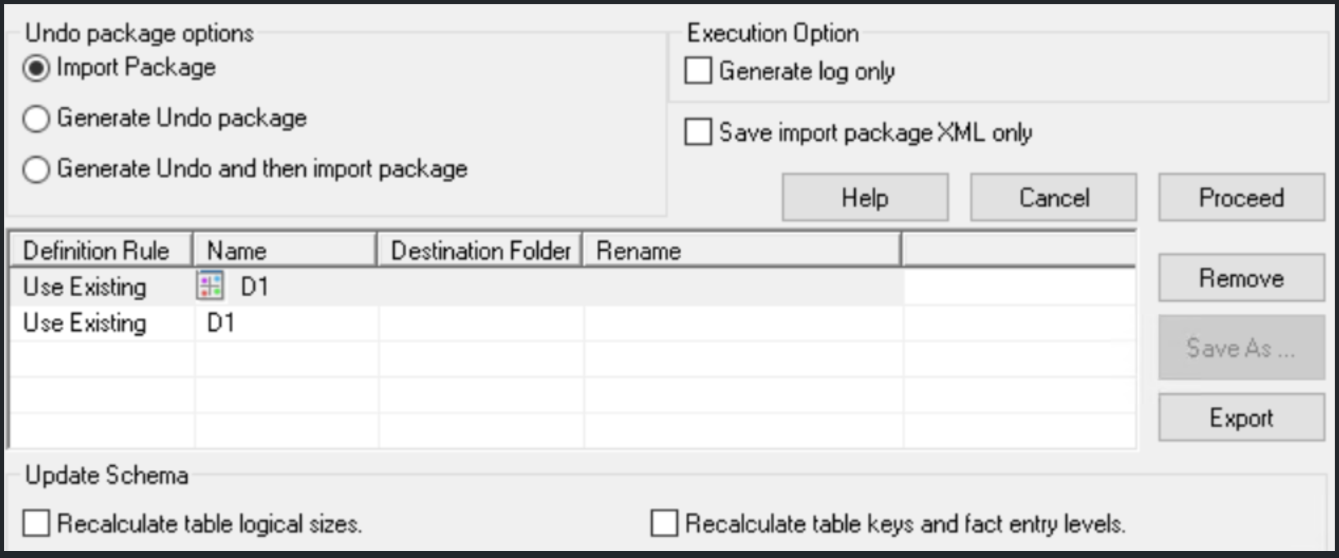 The Shortcut Object Shows A Blank Name When Importing A Package By Object Manager In Edit View