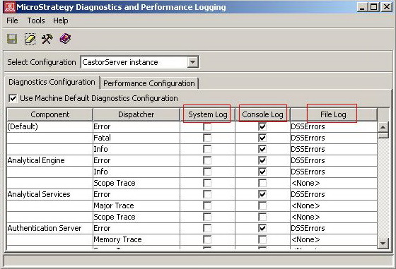 KB33198: What are the different type of log destinations that can be ...