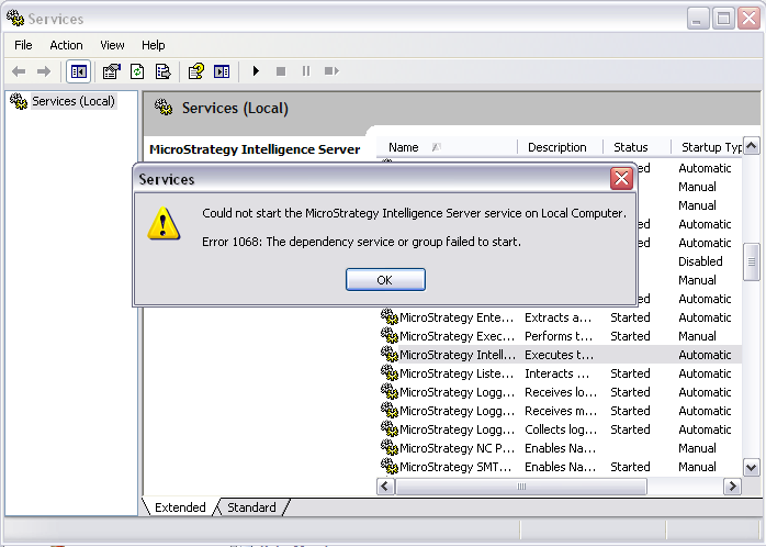 Kb31871 “error Occurred While Starting The Server Instance Unexpected Error Occurred The 9408