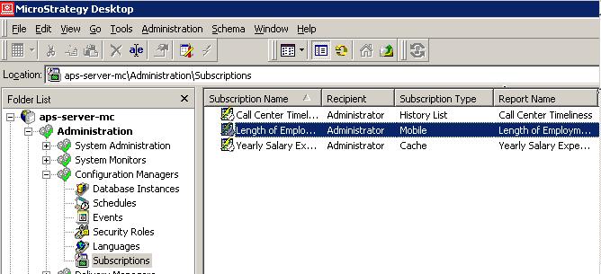 KB20544: New Feature in MicroStrategy – Subscription Manager