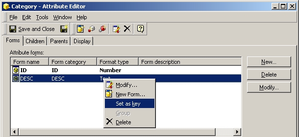 KB20727: How to define a lookup table primary key with ‘Set as key ...