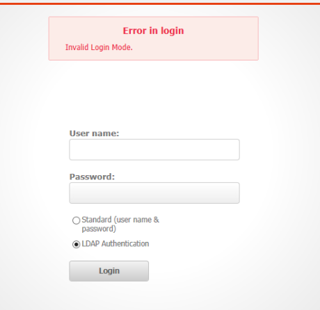 KB205128 : Users are unable to log in to Web when using a link due to an “Invalid Login Mode ...