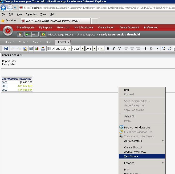 KB33160: How to obtain messageID in MicroStrategy Web?