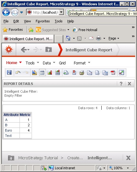 KB46400: The metric data type of the Intelligent Cubes which were ...