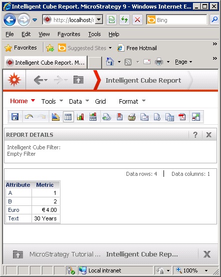 KB46400: The metric data type of the Intelligent Cubes which were ...