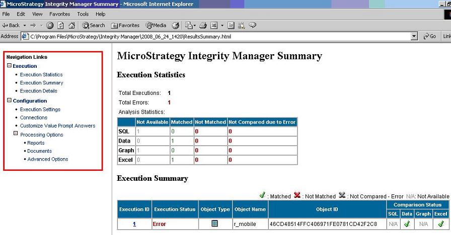 KB18933: Feature in MicroStrategy Integrity Manager: HTML output ...