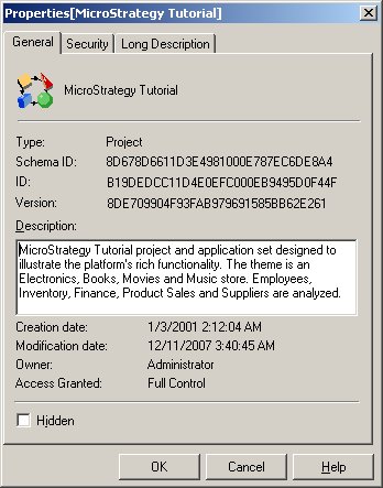 KB6280: How to determine the schema ID of a project in Microstrategy Administrator - Object ...