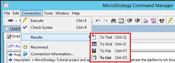 KB13380: How to create a list of Project Configuration Settings using MicroStrategy Command ...