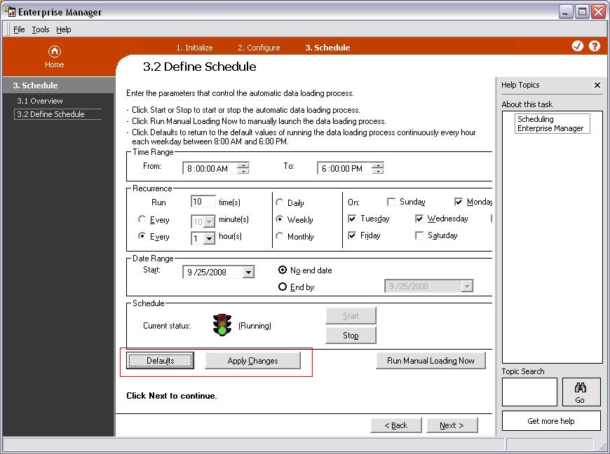 KB19555: A MicroStrategy Enterprise Manager 9.x scheduled data load ...