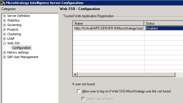 KB30292: How to setup Trusted Authentication (Single Sign On) for the MicroStrategy Intelligence ...