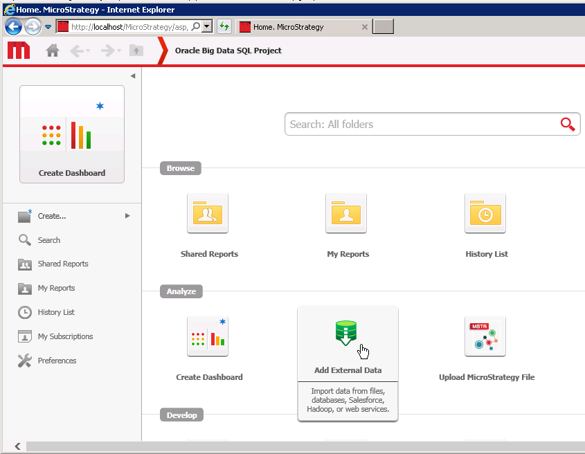 KB258355: MicroStrategy support for Oracle Big Data SQL in MicroStrategy Secure Enterprise Platform