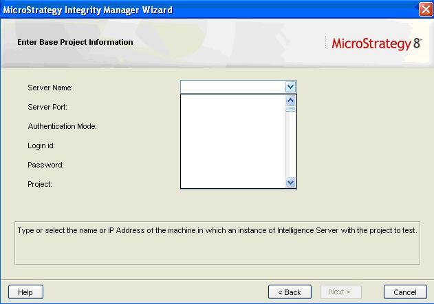 KB20083: Server Name list is empty when creating an integrity test in ...