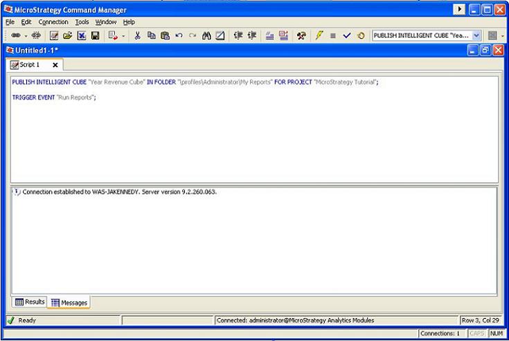 KB38448: How to automatically trigger reports to execute after Intelligent Cubes are published ...