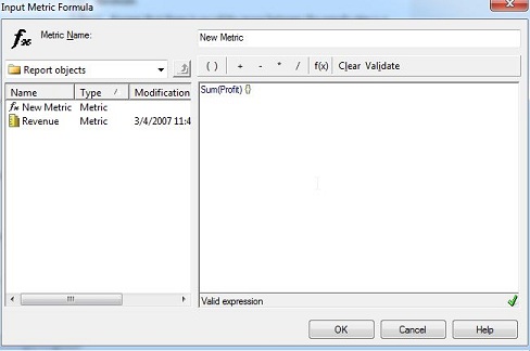 KB42430: "The editing of a metric that does not require SQL execution, such that the new formula ...
