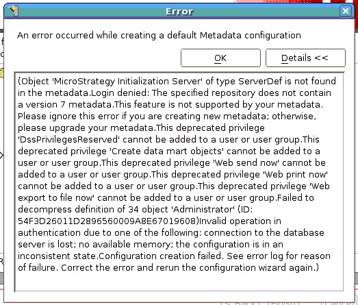 Kb45899 Metadata Creation Fails On Postgresql 93 With Microstrategy 931 And Microstrategy