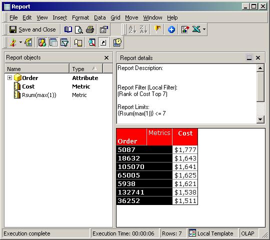 Kb10755 How To Limit The Number Of Rows Returned In A Ranking Report When There Is Are Two Rows
