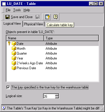 KB4272: How to redefine keys for tables in MicroStrategy Architect 9.x