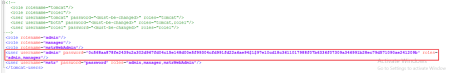 KB484521: How to encrypt the passwords stored in tomcat-users.xml used to access the ...