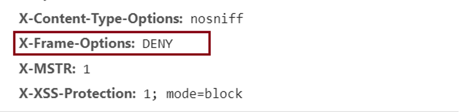 KB484848: Missing or permissive X-Frame-Options HTTP response header reported when doing a ...