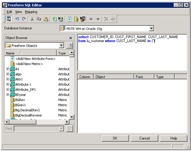 KB483609: FreeForm SQL that contains text Prompt: Parameterized vs non-Parameterized