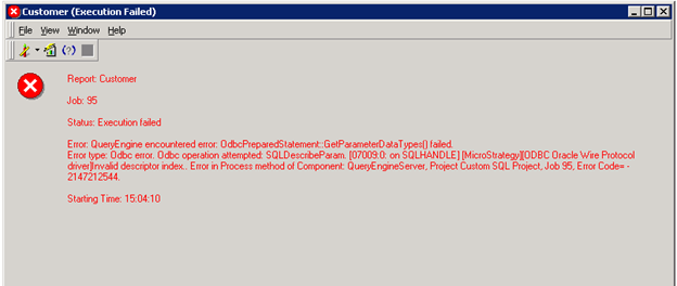 KB483609: FreeForm SQL that contains text Prompt: Parameterized vs non-Parameterized