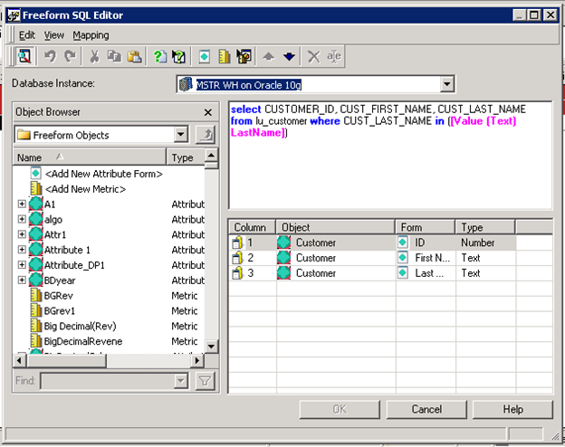 Kb483609 Freeform Sql That Contains Text Prompt Parameterized Vs Non Parameterized