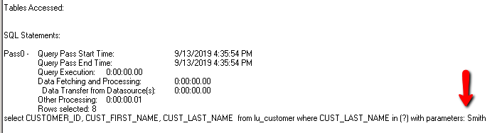 Kb483609 Freeform Sql That Contains Text Prompt Parameterized Vs Non