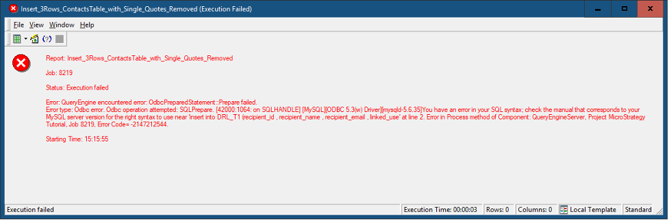 Kb483609 Freeform Sql That Contains Text Prompt Parameterized Vs Non Parameterized