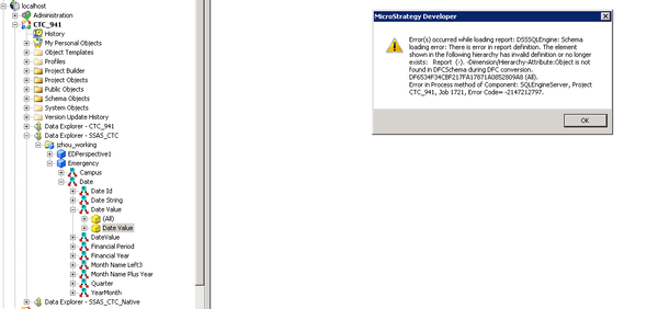 KB289638: Error 'The elements shown in the following hierarchy has invalid definition or no ...
