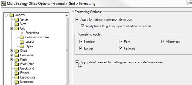 KB41220: How MicroStrategy Office handle formatting of attributes with ...