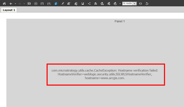 KB281061: "Hostname verification failed" error shown instead of ESRI Maps widget using WebLogic ...