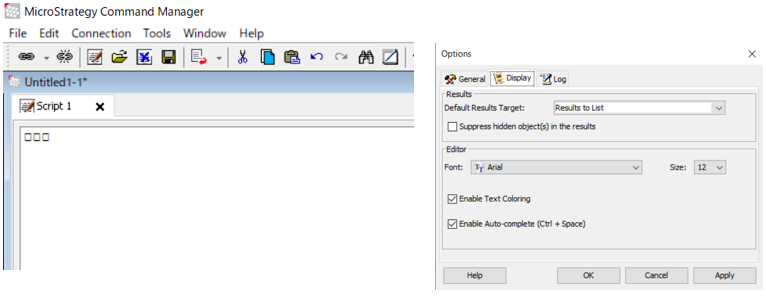 KB486117: MicroStrategy Command Manager でスクリプトの日本語が文字化けする