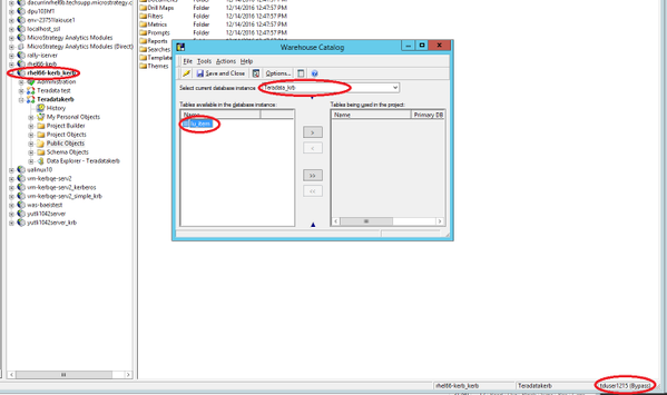 KB320454: How to configure Kerberos pass-through with Teradata for MicroStrategy Intelligence ...