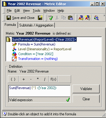 KB10149: How to perform outer join using the "Nested Aggregation Outer Join" VLDB properties in ...
