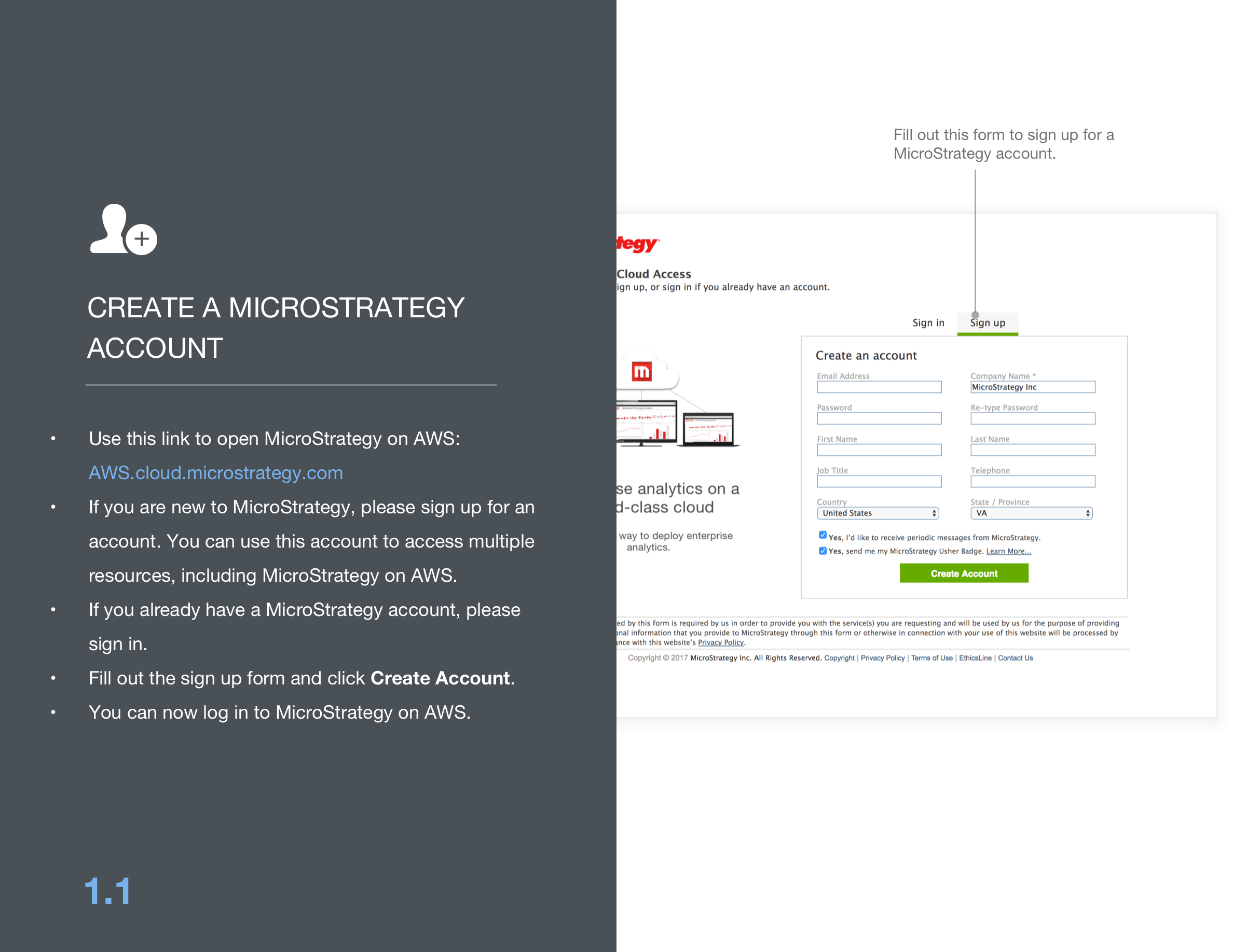 MicroStrategy on AWS Quick Start