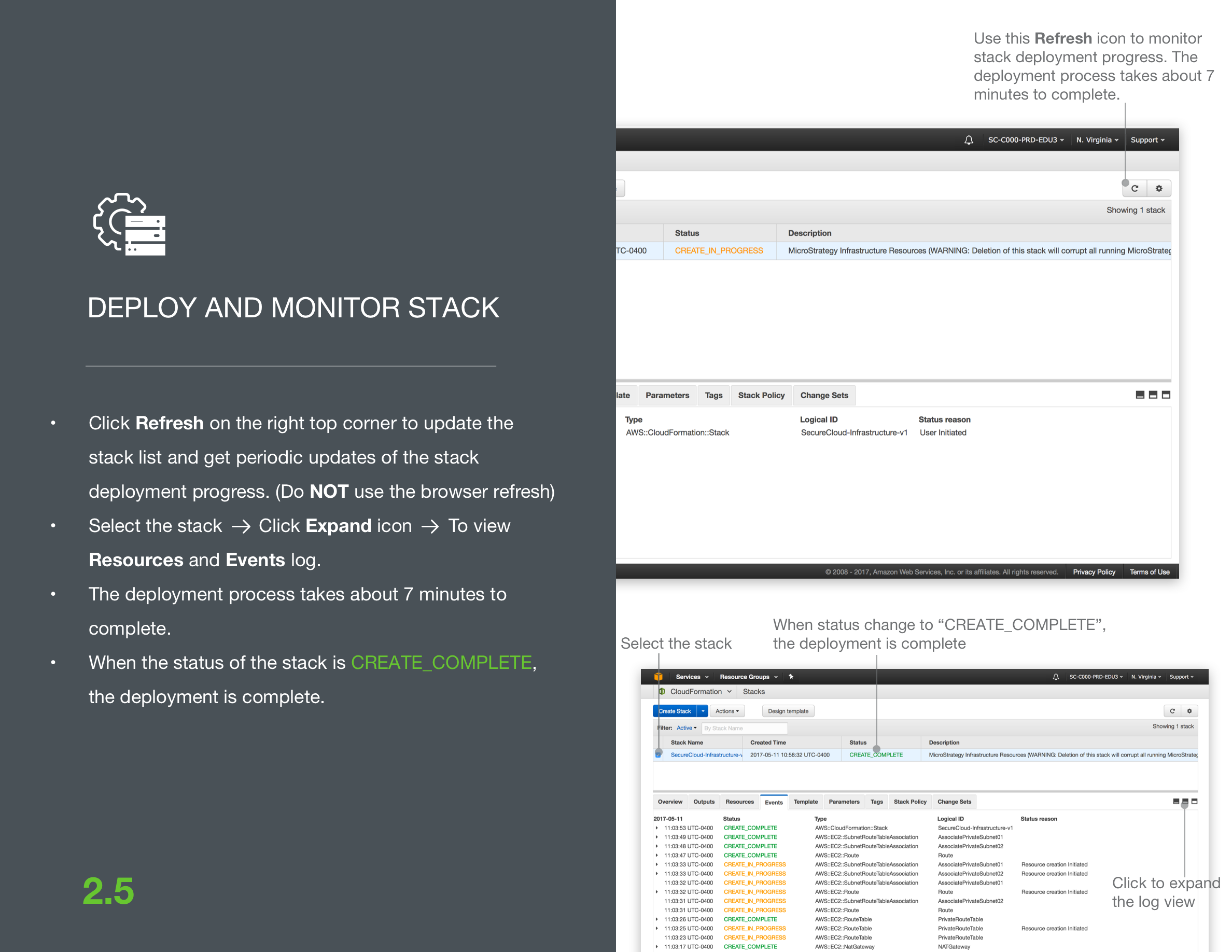 MicroStrategy on AWS Quick Start