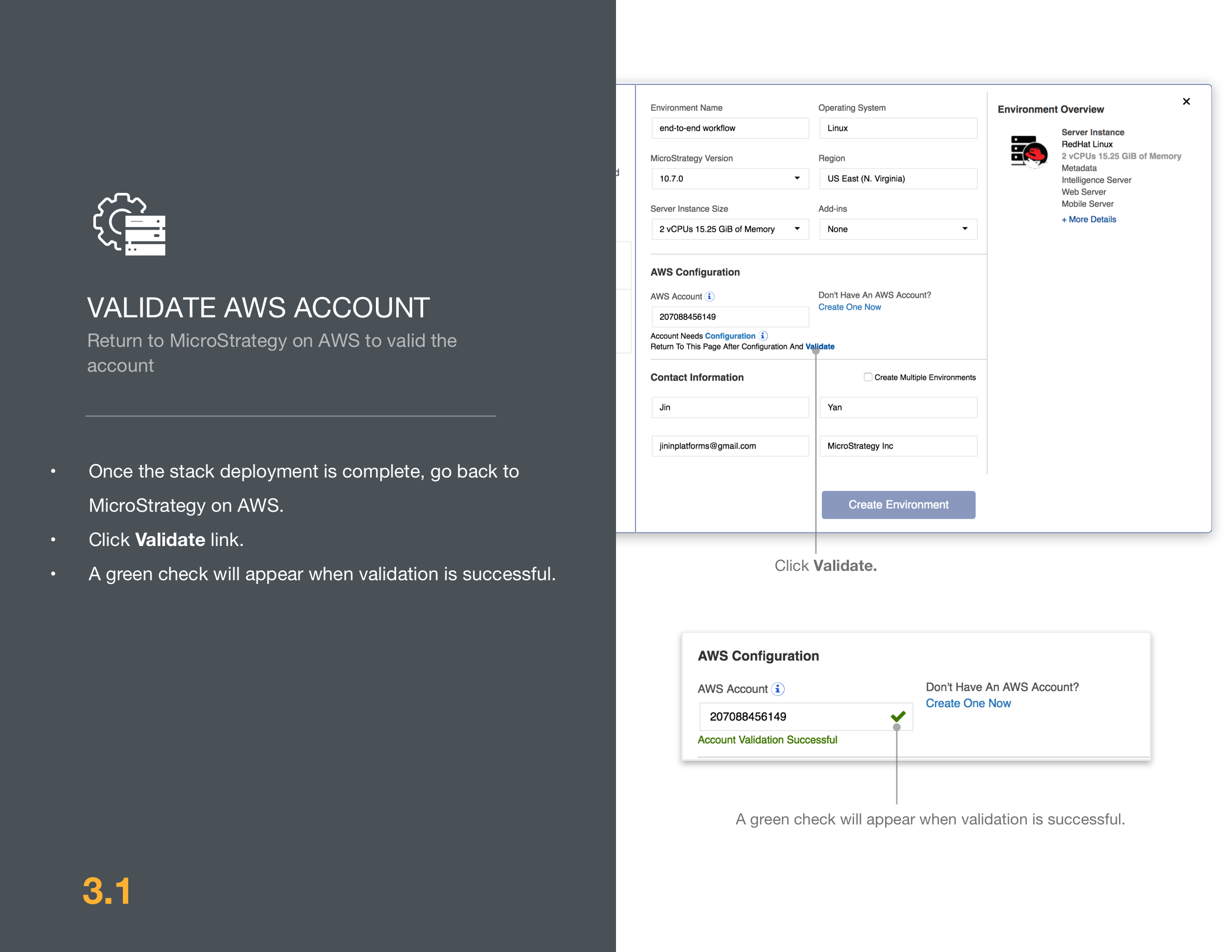 MicroStrategy on AWS Quick Start