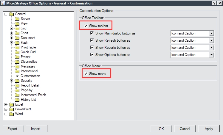 KB38739: The MicroStrategy Office Plugin is not available within ...