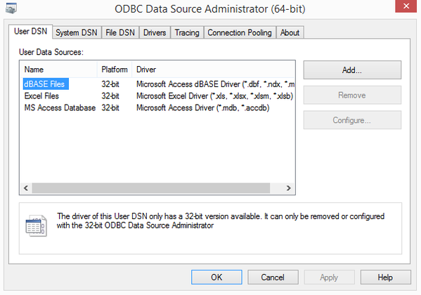 KB428987: How to enable 64-bit Open Database Connectivity (ODBC ...