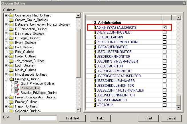 KB17863: How to use MicroStrategy Command Manager to grant privileges ...