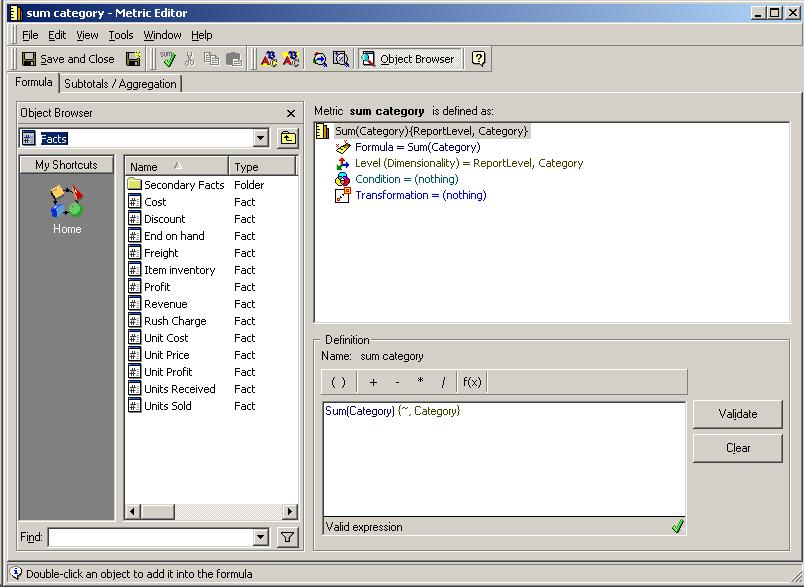 KB15612: How to create an adaptive metric that will choose different metrics for calculation ...