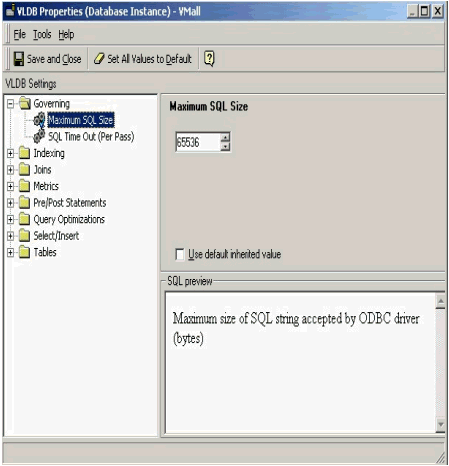 KB6731: 'The generated SQL string (X bytes) is longer than limitation ...