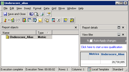 KB441130 : The Metric Name with underscore is not displaying underscore ...