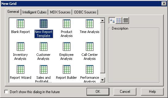 KB43821: How to create a new report template to be used in MicroStrategy Developer or Web 2019 ...
