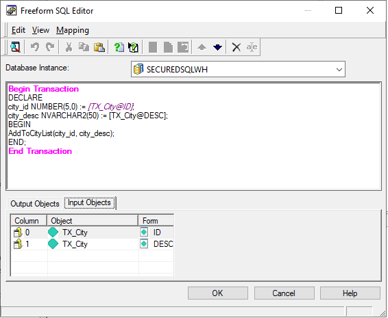 KB485154: Oracle PL/SQL Syntax for Multiple Statements and Procedure Execution in a Single ...