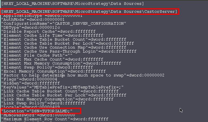 How to find the DSN that is used by Intelligence Server to connect to ...