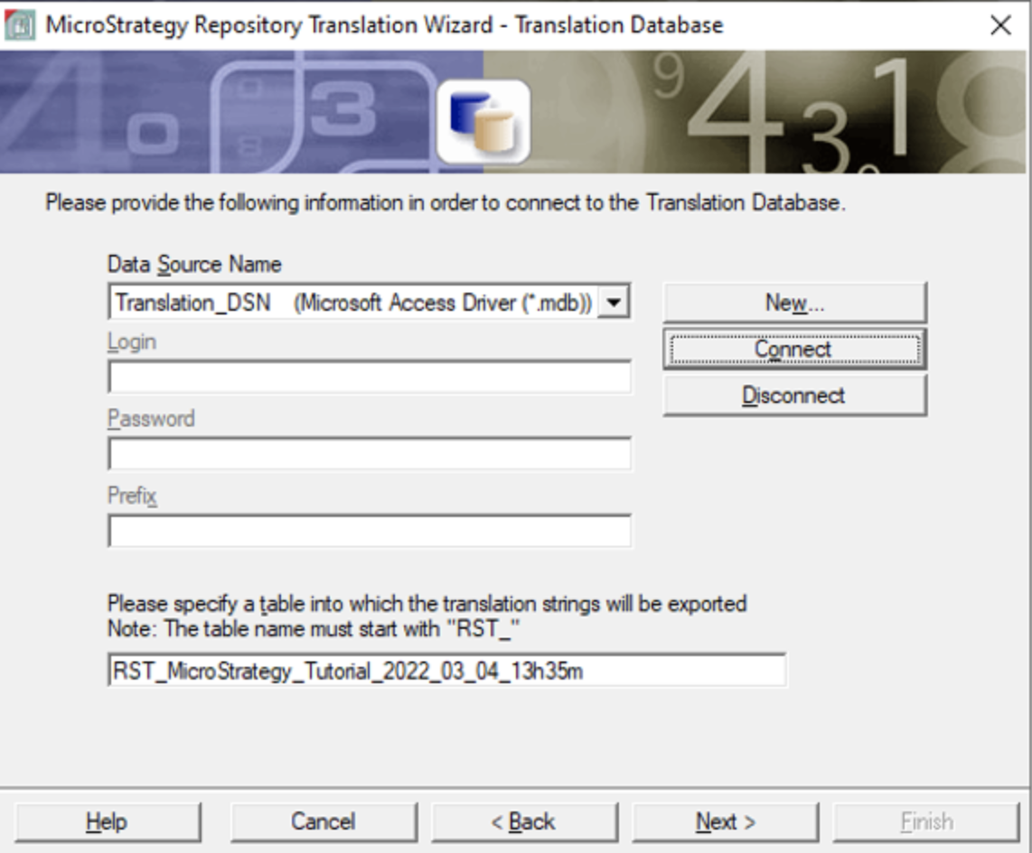 KB485395: MicroStrategy objects translation via Repository Translation Wizard