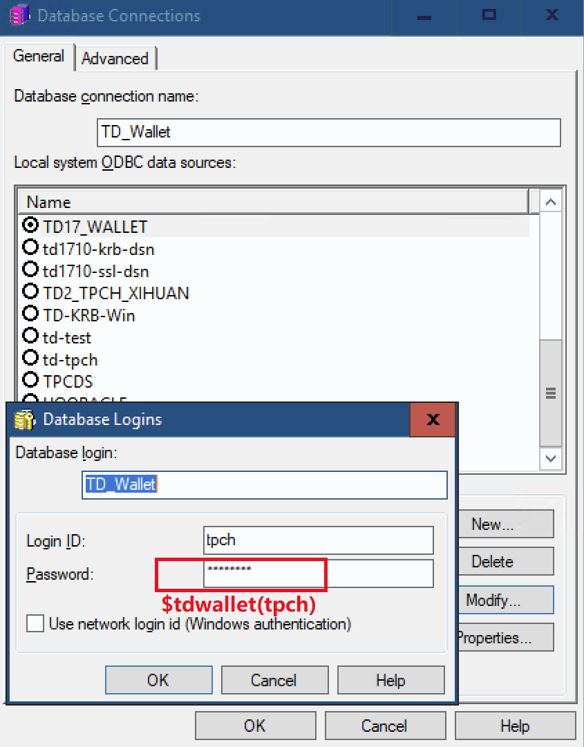 KB485560: How to use Teradata Wallet in MicroStrategy Web, Developer, and Data Source Management
