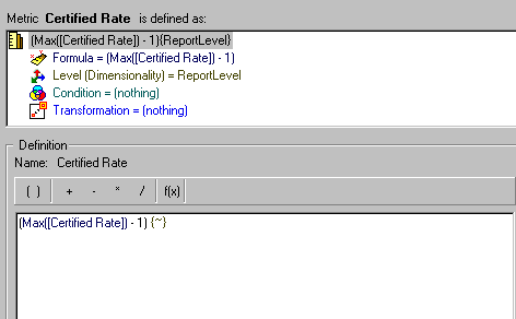 KB19329: Derived metrics show blank cells in MicroStrategy